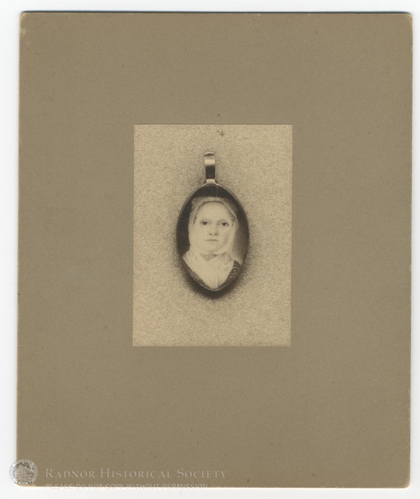 Miniature Portrait of Mary Ewing – Radnor Historical Society | Archive